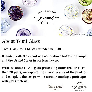 Tomi Craft, Otaru Kiriko Ochoko, Japanese Sake Cups, Beautiful Cut Glass, Craftsmen in Otaru Hokkaido, Hand Made in Japan, Tomi Glass OG101 (Pink)