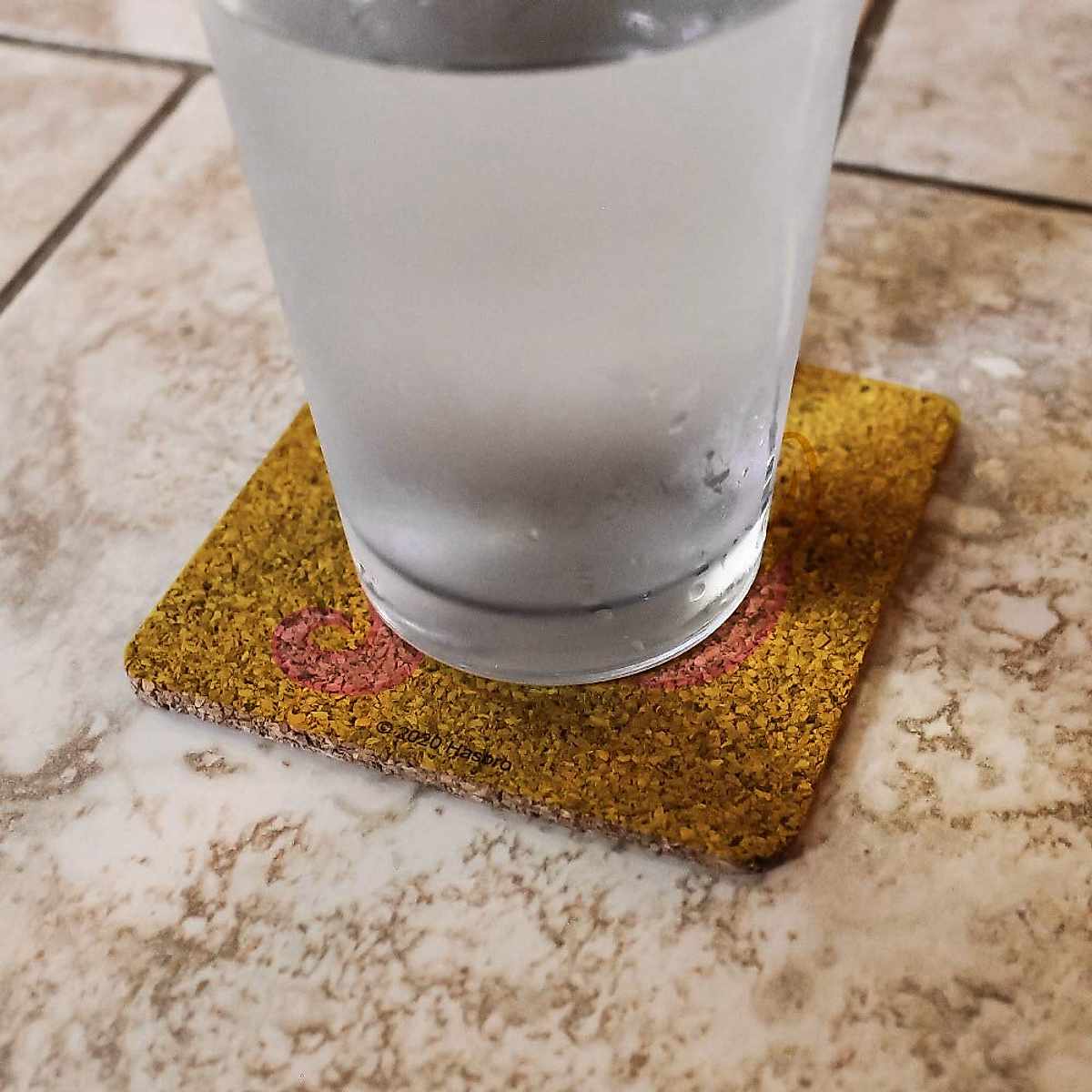 My Little Pony Fluttershy Face Low Profile Novelty Cork Coaster Set