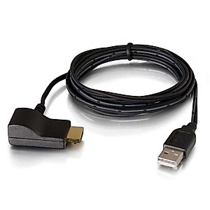 Legrand - C2G Voltage Inserter, Male to Male HDMI Inserter, USB Powered Voltage Inserter, Black Voltage Regulator, 5.8 Foot USB Powered HDMI Voltage Inserter, 1 Count, C2G 42236