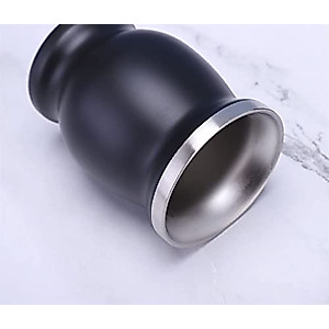 Yerba Mate Cup Bombilla Set | 8oz Gourd Yerba Mate | Stainless Steel Bombilla Silver Curved Bombilla Straw And Cleaning Brush Easy L Double-Wall | Easy To Clean Yerba Mate Gourd ( Color : Pink )