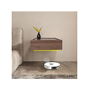 2 PCS nightstand Floating Drawer Shelf Bedside,The Bedside Table of The Hotel Hidden lamp Belt,nightstands Set of 2 mid Century Modern