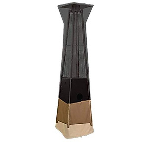 600D Heavy Duty Waterproof Standup Patio Heater Cover, Heater Cover for Outdoor with Zipper, 21" x 21"x 90"