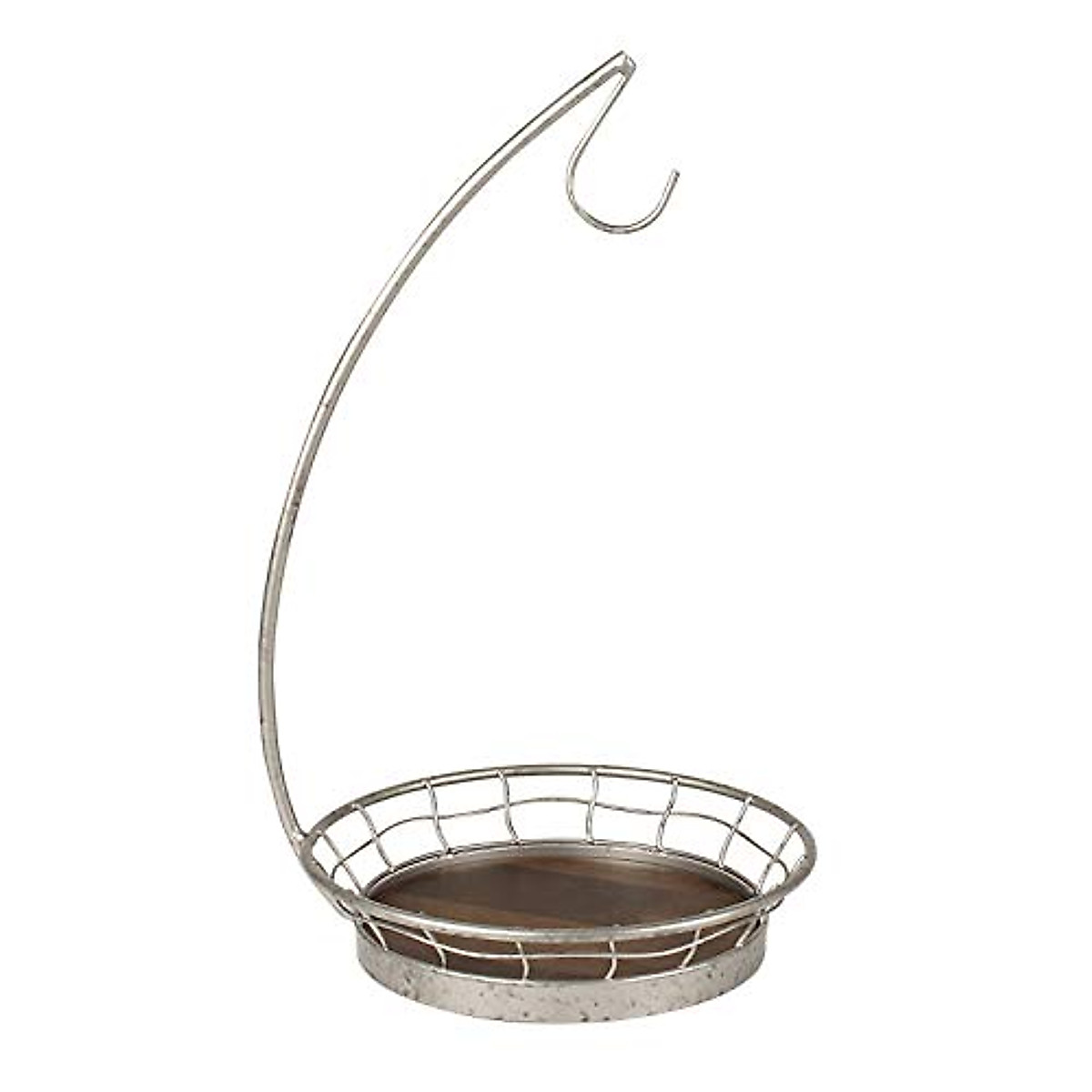 Spectrum Diversified Heritage Holder & Fruit Tray Storage Organization and Display of Produce Vegetables Banana Hanger, Galvanized, Fruit Basket