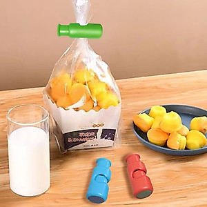 Cadeaux4U 6Pcs Bag Clips, Chip Bag Clip,Bread Bag Clips，Clips for Chips and Other Food Bags