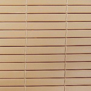 Radiance Patio Blinds - Cordless Outdoor Shades for Patio - Outside Roll Up PVC Porch Blinds & Patio Shades - Outdoor Roll Down Privacy Screen Sun Shade for Windows - Woodgrain, 60" W x 72" L, 3321256