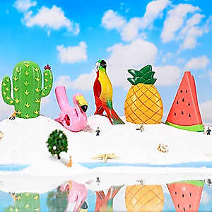 10 Pieces Beach Towel Clips Chair Holders Portable Towel Holders Flamingo Cactus Watermelon Parrot Clothes Pins in Fun Bright Colors for Holiday Beach Lounge Chairs Patio Pool Clothes Quilt Blanket