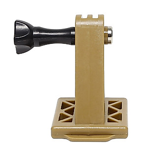 AOUTACC Tactical Helmet Excavator Mounts for GoPro Bracket Helmet or NVG Helmet Base (Tan)