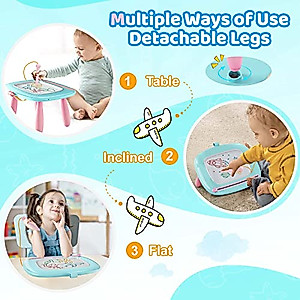 Kikidex Toddler Toys for 1 2 3 Years Old, Sturdy Magnetic Doodle Scribbler Board, Entertainment Toys for Kids, Reusable and no Mess, Educational Learning Toys Gifts for Birthday Christmas