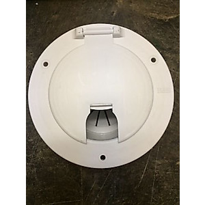 POWER CORD CABLE HATCH 30 or 50 AMP cord White RV Camper Motorhome