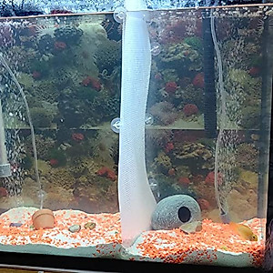 Jegtew 8 Pack Suction Cups with 8 Pieces Adjustable Zip Ties， Aquarium Suction Cup for Aquarium Fish Tank Binding Moss Shrimp Dodging Nest