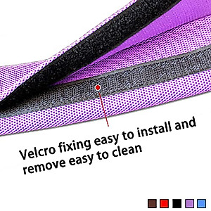 8sanlione Soft Seat Belt Shoulder Pad, Car Safety Strap Covers for More Comfortable Driving, Auto Safe Belt Neck Cushion Protector, Harness Pads Compatible with All Cars and Backpack (Coffee)