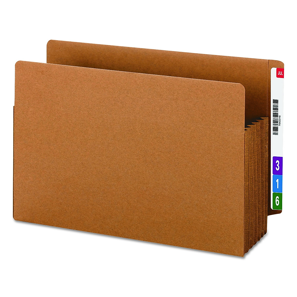 Smead End Tab TUFF® File Pocket, Reinforced Straight-Cut Tab, 5-1/4" Expansion, Tyvek® Gusset, Extra Wide Legal Size, Redrope, 10 per Box (74790)