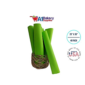 Bright Lime Tissue paper 20 x 30 Color Tissue paper 48 Pack Premium Quality Gift Wrap Tissue paper A1BakerySupplies