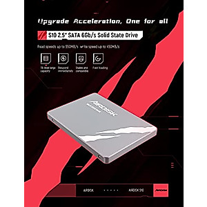 AirDisk 240GB SSD, 2.5 Inch/7mm SATA III 6Gb/s, 3D NAND Flash Memory Internal SSD, Speeds up to 550 MB/s Read, up to 450MB/s Write, Performance Boost Internal Solid State Drive for PC/Computer/Laptop