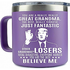 Edizzone Grandma Funny Mug - Grandma Gifts - Grandma Birthday Gifts - Gifts for Grandmother for Christmas - Gigi Gifts for Grandma From Granddaughter Grandson - Mothers Day Gifts for Grandma