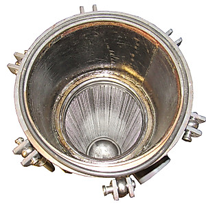 PRM 304 Stainless Steel Bag Filter Housing, #2 Size, 2 Inch Flange Inlet/Outlet, 150 PSI Max. Pressure, Bolt Plate Top