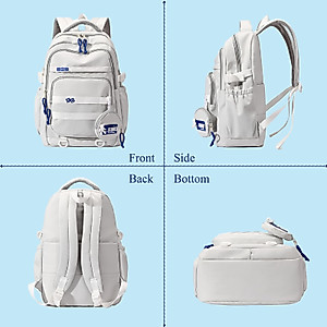 YJMKOI Kids Backpack for Girls Middle-School Elementary Bookbags Aesthetic Backpack for Teen Girls-Boys