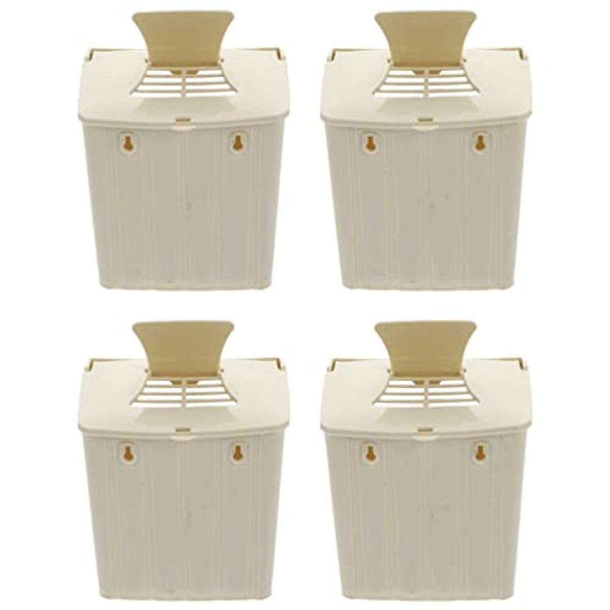 Zerodeko 4Pcs Bird Nesting Box, Plastic Parakeet Nest Box Hanging Bird Breeding House Cage Mounted Incubation Box Small Animal Hut for Finch, Squirrel, Parrot, Budgie