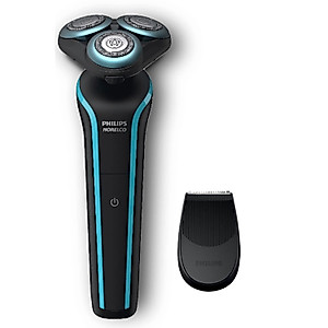 Philips Norelco Shaver for Men Series 7100, Rechargeable Wet & Dry Cordless Electric shavers for Men with Click-On Precision Beard Trimmer, Aquatouch Shaving Machine for Men face