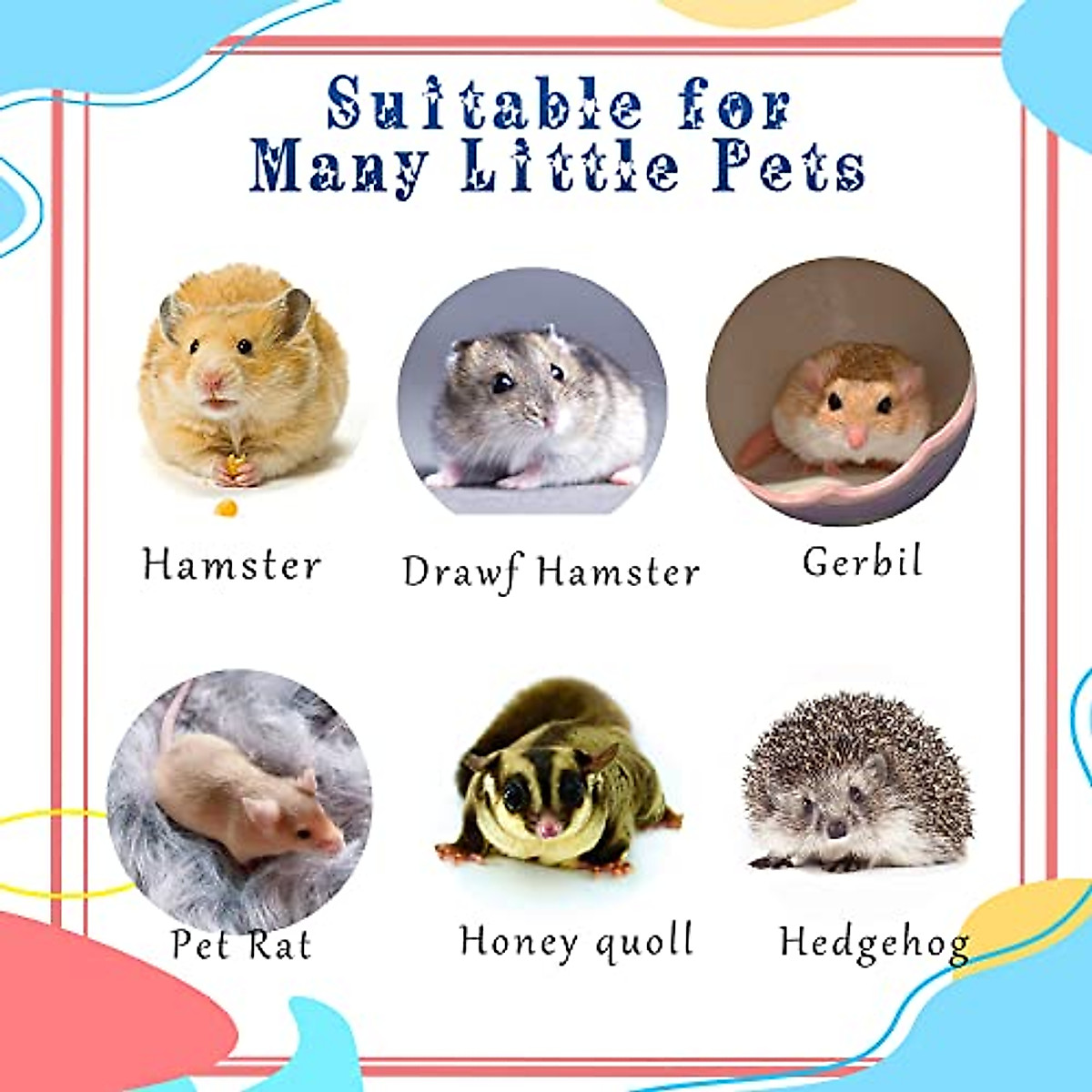 Hamster Guinea Pig Toys, Hamster Rat Gerbil Mice Cage Accessories Platform with Ladder, Hamster Climbing Toys Jumping Board Playground for Syrian Dwarf Hamsters and Small Animals