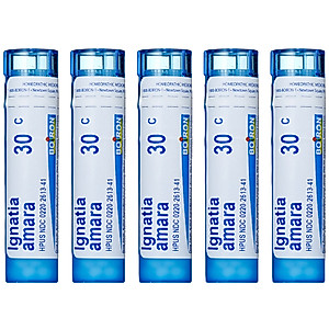 Boiron Ignatia Amara 30C, Homeopathic Medicine for Stress (Pack of 5)