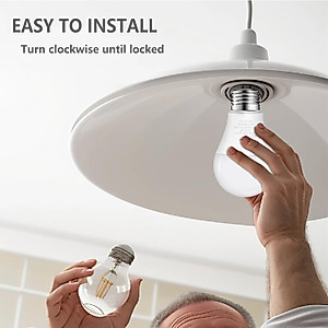 ZwwYvv LED Light Bulb 65 Watt Equivalent, A19 Energy Efficient 9W,880 Lumens, 2700K Soft White, Non-Dimmable, 30,000 Hour Lifetime,Frosted,2 Count (Pack of 1)