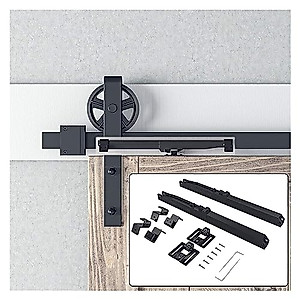 PROHEL Heavy Duty Sliding Barn Door Hardware Kit Barn Door Soft Close Mechanism Spring Buffer Slide Damper, Adjustable Door Stoppers Furniture Hardware Remission Accessory Easy to Install
