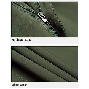 MAGCOMSEN Hiking Pants for Men Work Pants Waterproof Pants Quick Dry Pants Softshell Pants Summer Pants Lightweight Pants Camping Pants Green