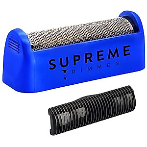SUPREME TRIMMER Foil Shaver STF101 (150 Min Runtime) & Replacement Cutters SB11 | Solo - Blue