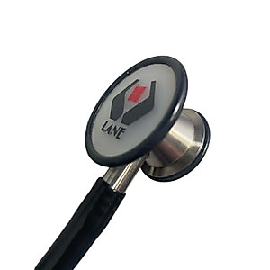 Lanescope Convertible Cardiology Stethoscope by Lane Instrument, Multiple Colors Available (Black)