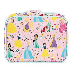 Simple Modern Disney Kids Lunch Box for School | Reusable Insulated Lunch Bag for Toddler, Girl, and Boy | Meal Containers with Exterior & Interior Pockets | Hadley Collection | Princess Rainbows