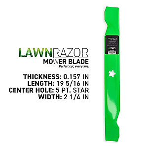 8TEN LawnRAZOR Blade Set for AYP Husqvarna LT LTH 1238 38 inch Deck 127842 138497 531307221 532127842 (High-Lift)