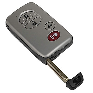 ZENITHIKE Replacement Keyless Entry for Smart Proximity Remote Key Fob 4-Buttons Key Uncut Blade Replacement for Toyota Avalon/for Toyota Camry 89904-06041 HYQ14AAB 271451-0140 Set of 1 Ship from USA