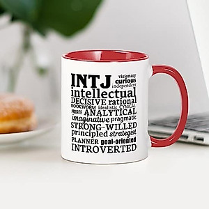 CafePress Intj Mastermind Myers Briggs Personality Mugs Ceramic Coffee Mug, Tea Cup 11 oz