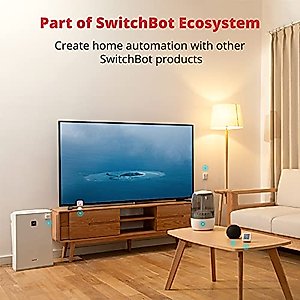 SwitchBot Security Indoor Camera, Motion Detection for Baby Monitor 1080P Smart Surveillance WiFi(2.4Ghz) Pet Camera for Home Security with Night Vision, Two-Way Audio, Works with Alexa