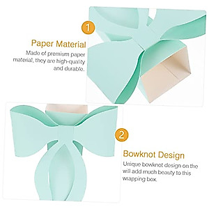 ABOOFAN 20 Sets Flower Box Folding Bowknot Wrapper for Bouquet Flower Wrapping Container Bouquet Wrapping Material Wedding Bouquet Holder Gift Packaging Material Display Box Paper Rose