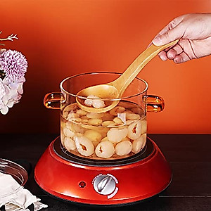 Tzerotone Glass Pots for Cooking on Stove, 2 L/67 FL OZ Heat-resistant Glass Clear Pot and Pan with Lid, Glass Simmer Pot Set for Noodle, Soup, Milk,Tea, Glass Saucepan Stove and Dishwasher Safe