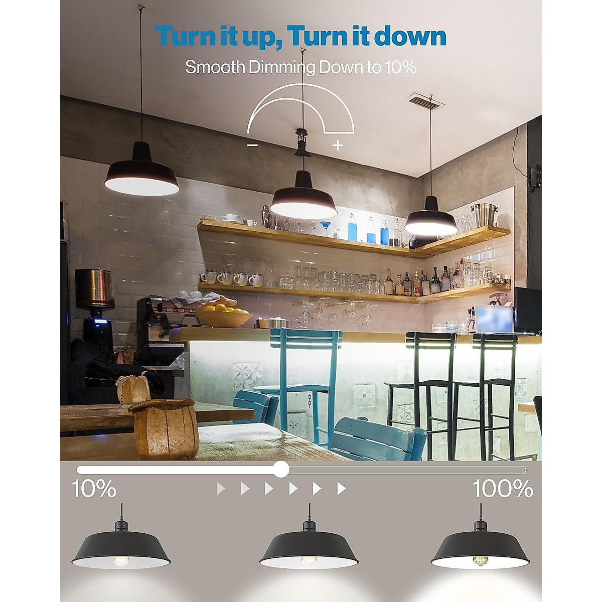 Sunco 4 Pack Vintage LED Edison Bulbs, 75W Equivalent 13W, 1600 LM Ultra Brightness Dimmable ST58 Filament, 4000K Cool White, E26 Medium Base, Clear Glass Light Bulbs