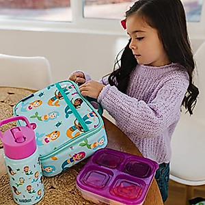 Wildkin Kids Insulated Lunch Box Bag for Boys & Girls, Reusable Kids Lunch Box is Perfect for Early Elementary Daycare School Travel, Ideal for Hot or Cold Snacks & Bento Boxes (Mermaids)