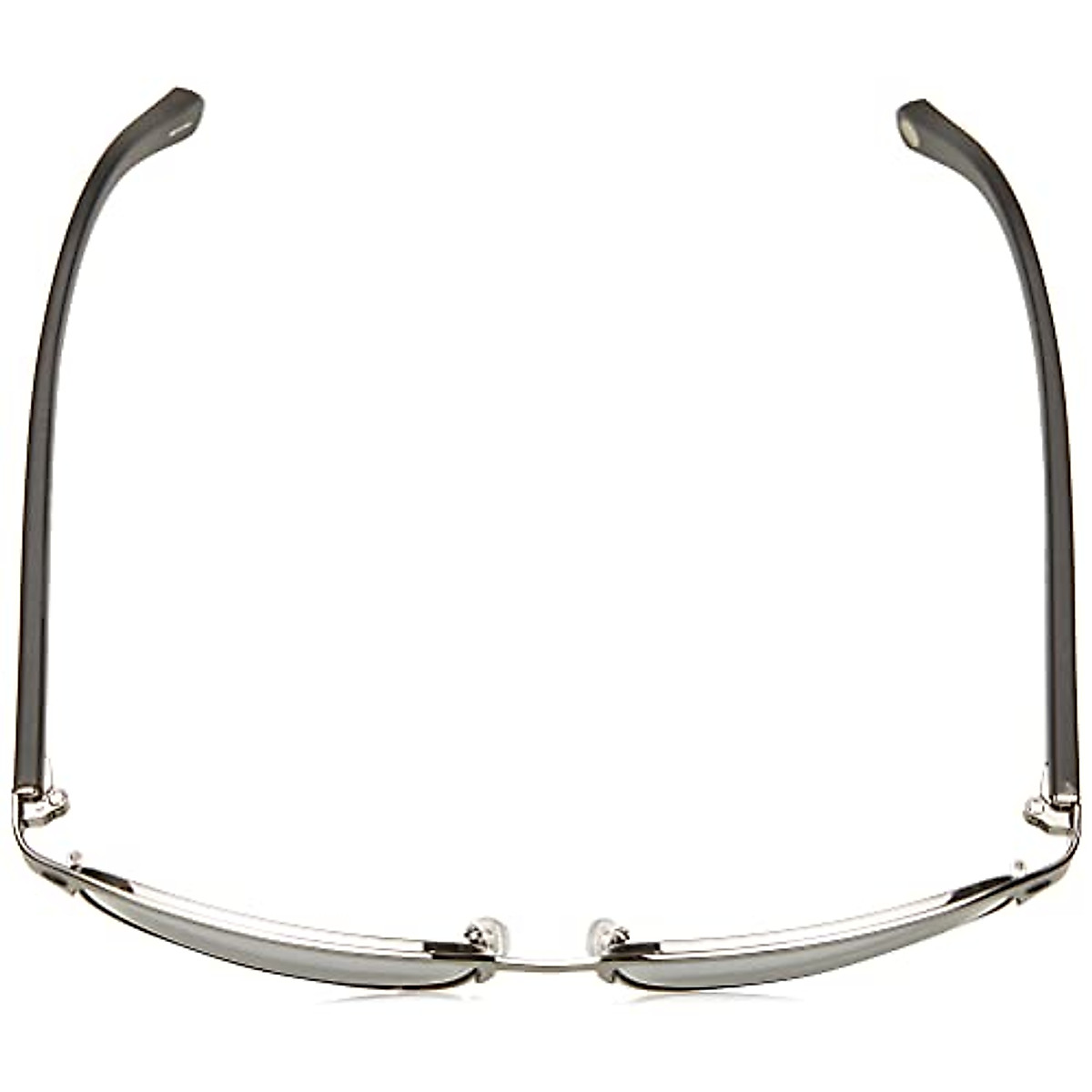 Fossil FOS3000ps Polarized Rectangular Sunglasses, Matte Black Ruthenium, 57 mm