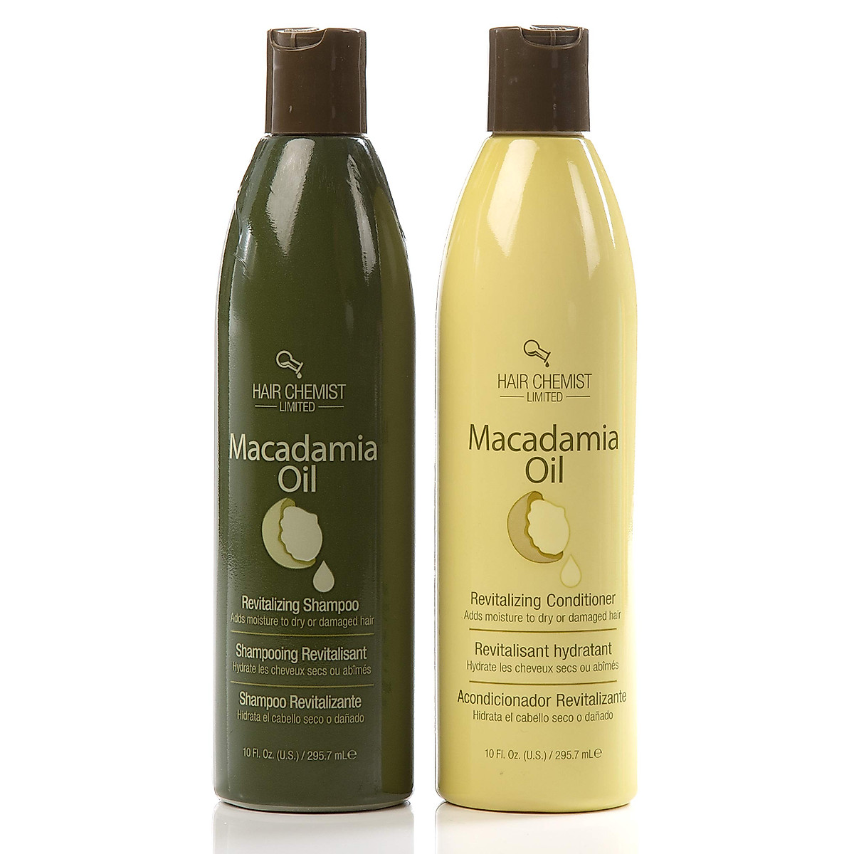 Hair Chemist Macadamia Oil Revitalizing Combo - Shampoo 10 ounce and Conditioner 10 ounce