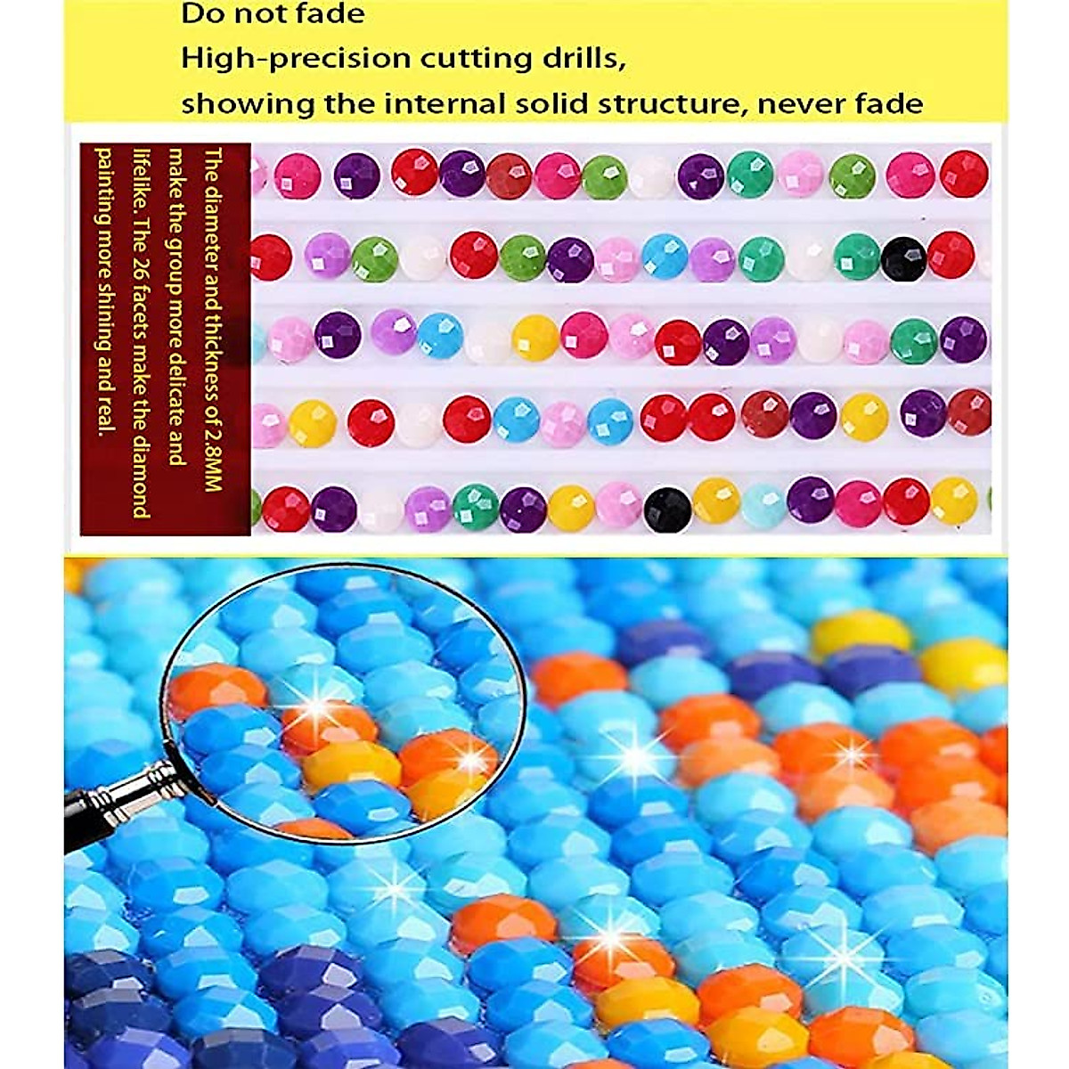 DOTZSO Door Diamond Painting Kits for Adults Diamond Art DIY Art Painting Wall Decoration for Gifts,DIY Painting for Adults' Paint-by-Number Kits Mosaic Making (12x16 Inches Beach Outside The)