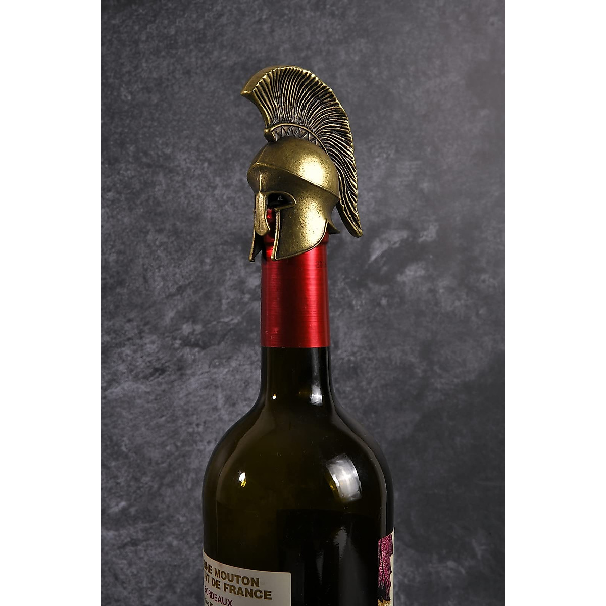 Warrior Helmet Wine Bottle Stopper for Bar Bartender Men and Women,Thanksgiving,Hallowmas,Christmas