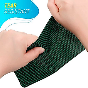 Pool Safety Cover Patch Kit, Swimming Pool Patch Repair Kit 4 x 8 Self Adhesive, Green Pool Cover Patch 6 Pсs