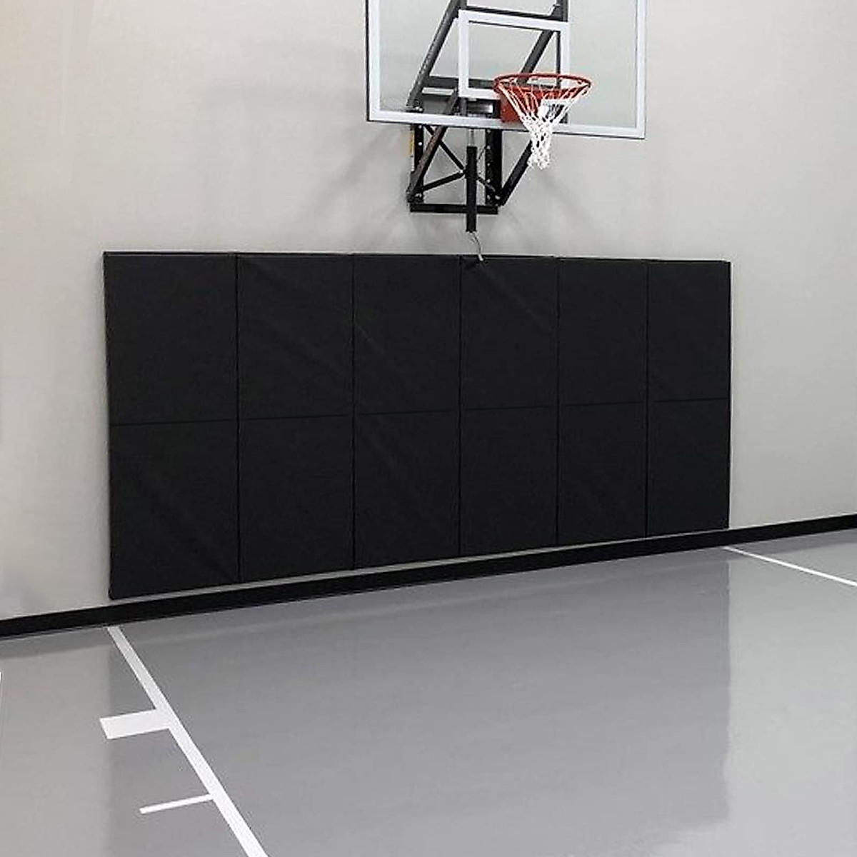 Progoal 4 Pack 2" Thick Foam Protection Wall Pad，Gym Basketball-Court Protectors，Durable Waterproof Padding for Wall-mounted Basketball Hoops(60" L x 20" W)