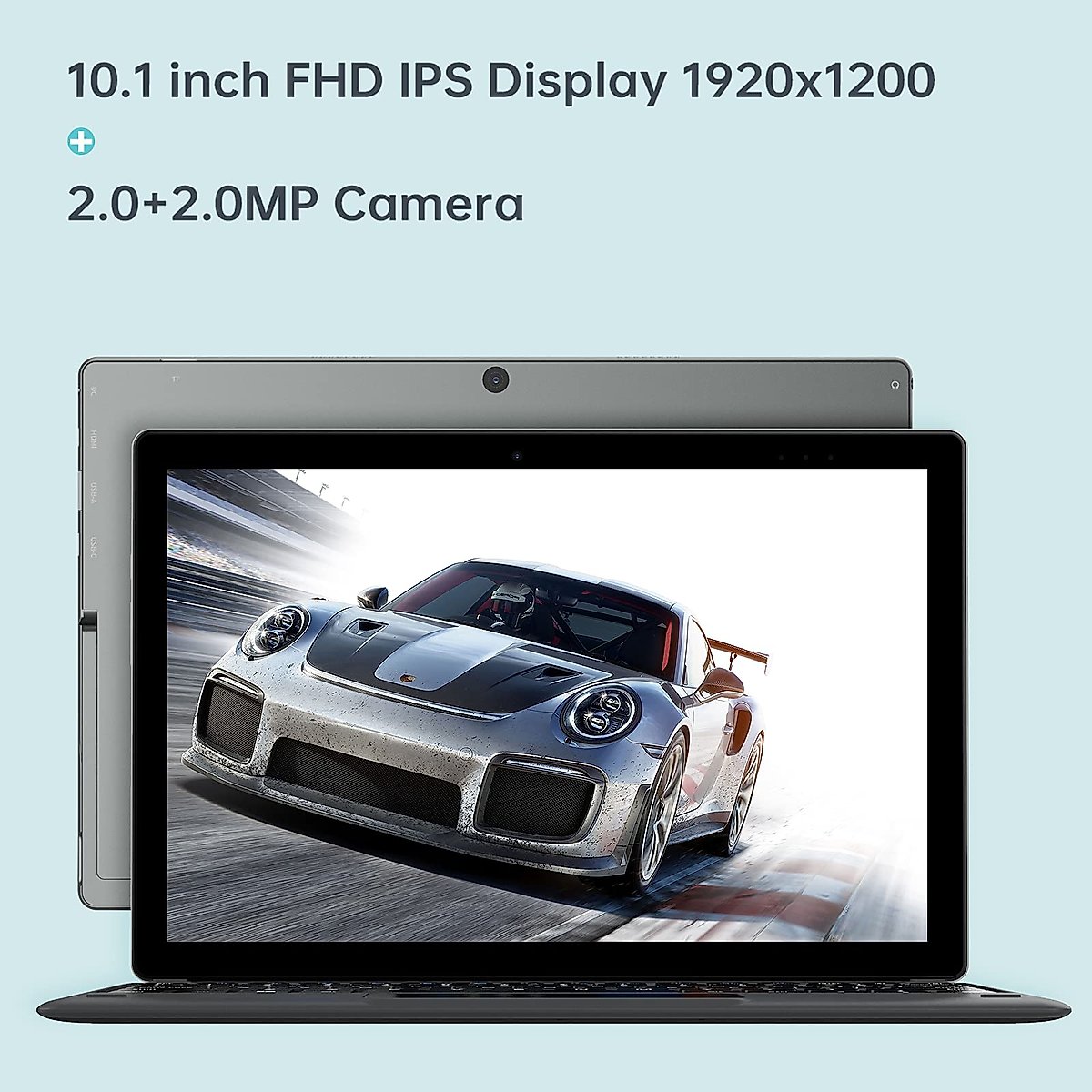 ALLDOCUBE iWORK20 2-in-1 Laptop, Tablet PC with Keyboard (and Stylus Pen), 10.1" Windows Tablet, Intel N4020 CPU, 4GB RAM/128GB ROM, Windows 10, Type-C, Support HDMI, Convertible Laptop