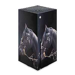 Head Case Designs Officially Licensed Simone Gatterwe Friesian Horse Art Mix Vinyl Sticker Gaming Skin Decal Cover Compatible With Xbox Series X Console