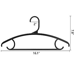 GoodtoU Clothes Hangers 40 Pack Plastic Heavy Duty Clothing Hangers for Everyday Standard Use