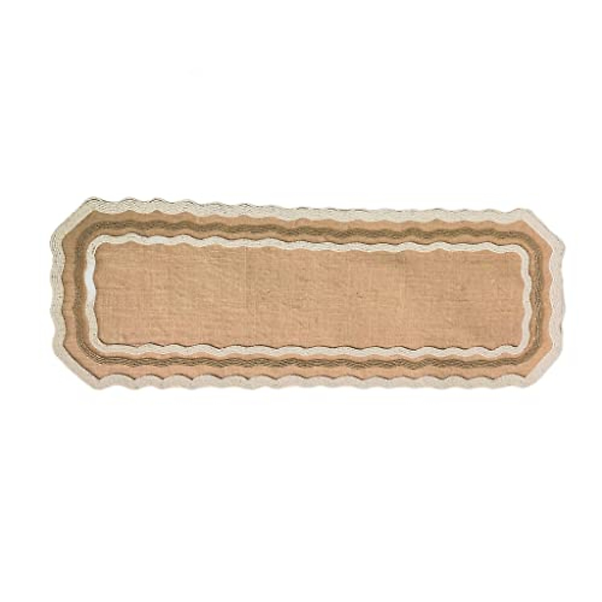 Terraacraft Beaded Jute Table Runner, Beaded Table Runner for Tabletop and, Decorative Farmhouse Table Runner in Beads,Rustic Table Runner,Table Mats for Kitchen,Harvest,Thanksgiving-13x36 Mother Day