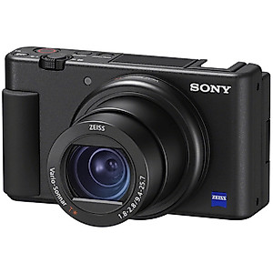 Sony ZV-1 Digital Camera + 2X 64GB Memory + LED Video Light + Case + Filters + Tripod & More (25pc Bundle)